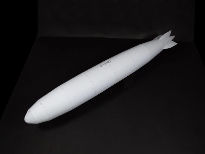 Papercraft Kit Zeppelin 3d Paper Model Crafting Kit PDF Plans to Print ...