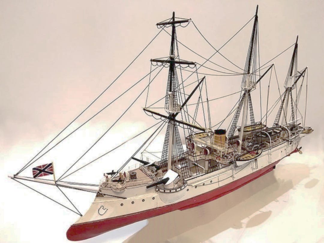 Papercraft Kit Korietz Gunboat Russian Imperial Navy 3d Paper Model ...