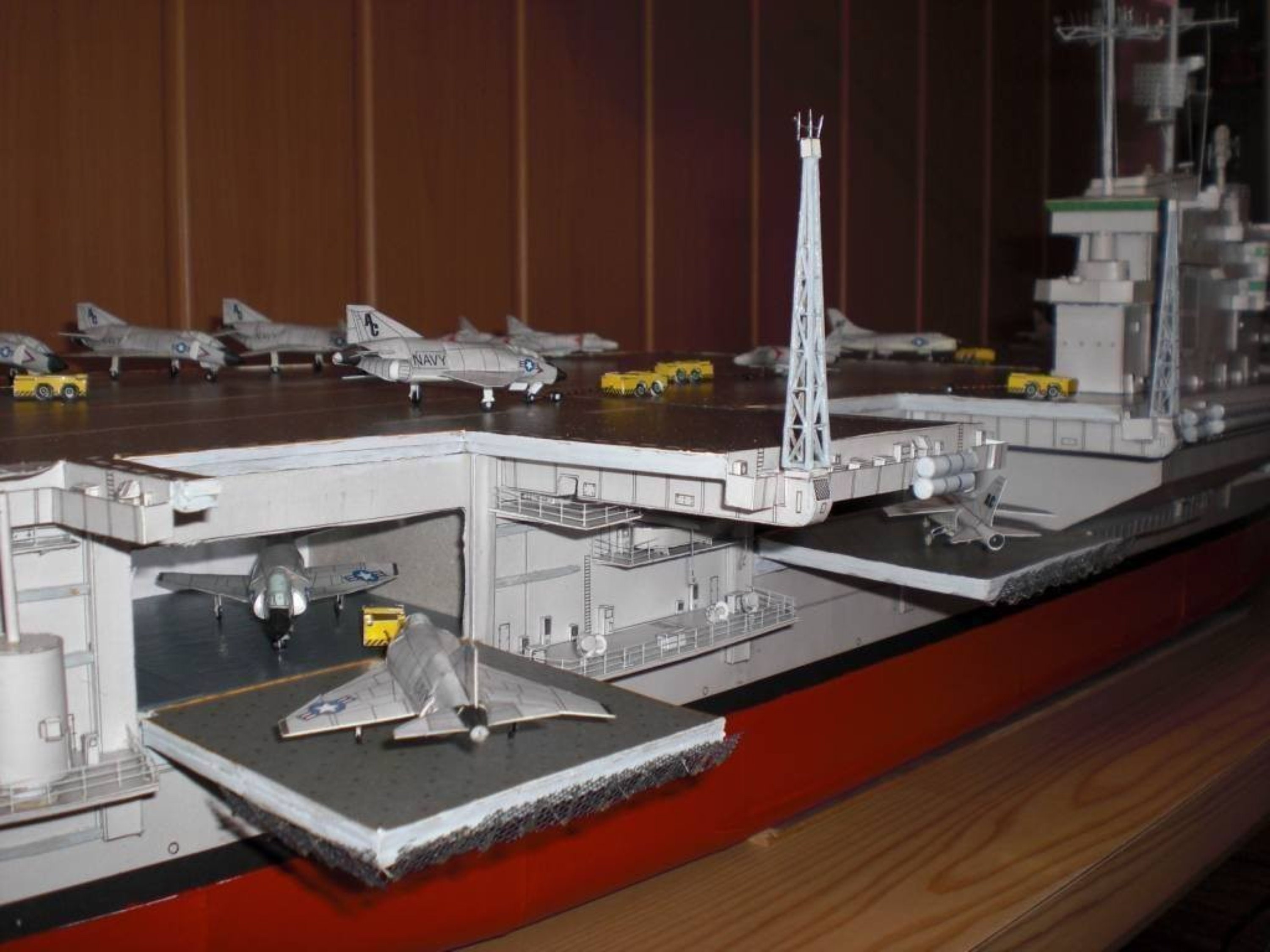 Papercraft Kit USS Enterprise Aircraft Carrier 3d Paper Model Crafting ...