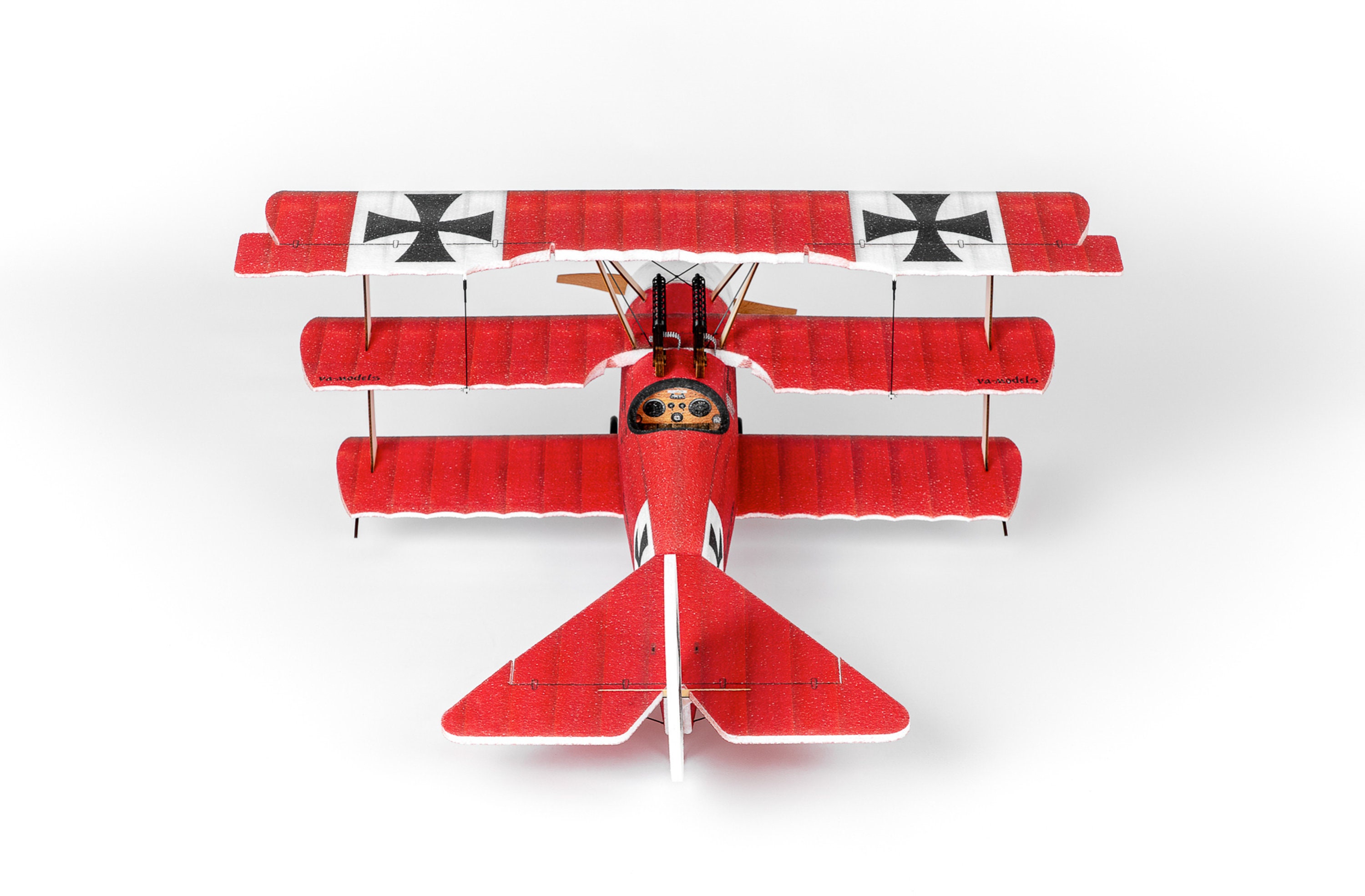 Papercraft Kit Red Baron Plane 3d Paper Model Crafting Kit PDF Plans to ...