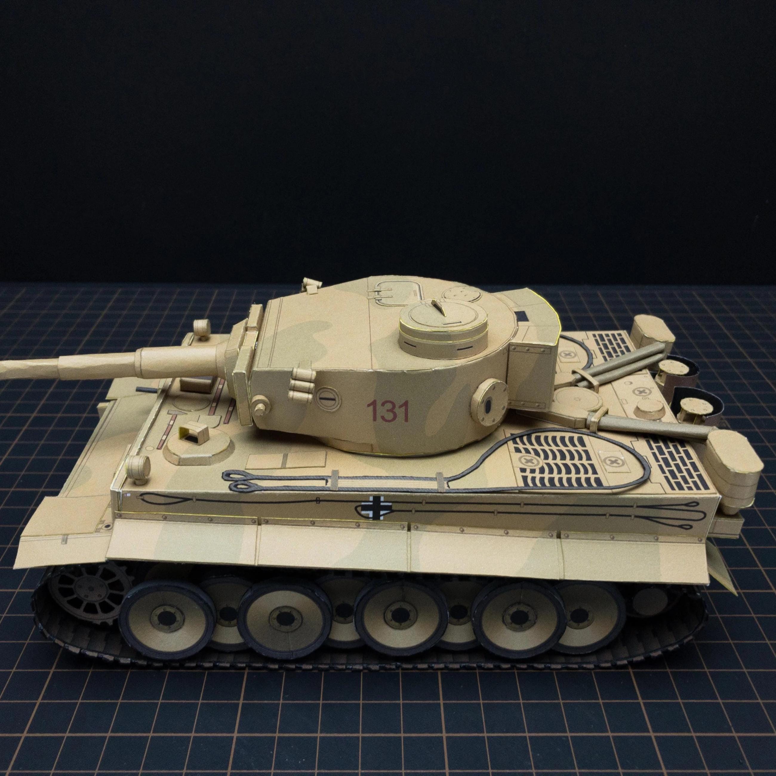 Papercraft Kit Tiger I Tank 3d Paper Model Crafting Kit PDF Plans to ...
