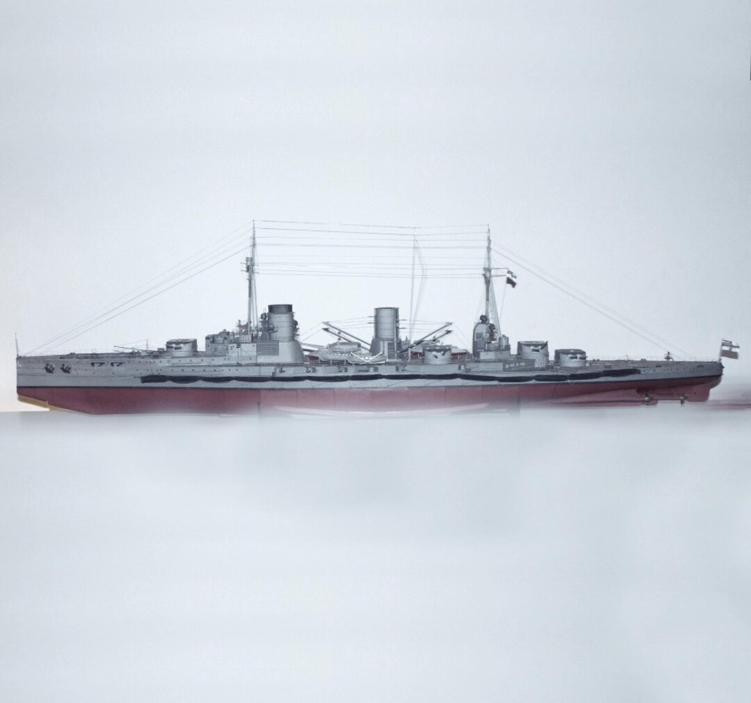 Papercraft Kit SMS Seydlitz Battlecruiser 3d Paper Model Crafting Kit ...