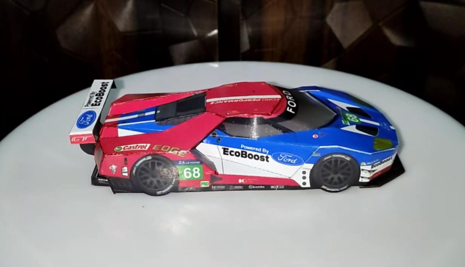 Papercraft Kit Ford GT Le Mans Car 3d Paper Model Crafting Kit PDF ...