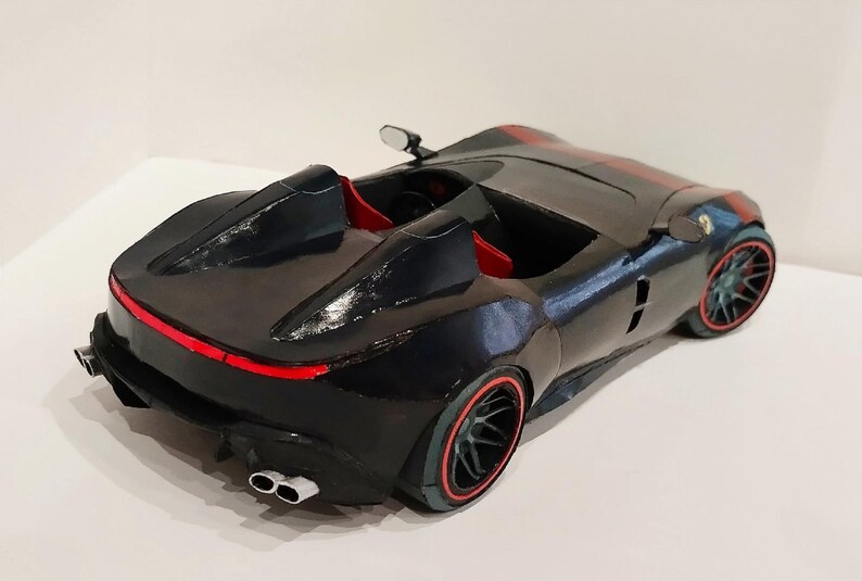 Papercraft Kit Ferrari F40 Car 3d Paper Model Crafting Kit PDF Plans to ...