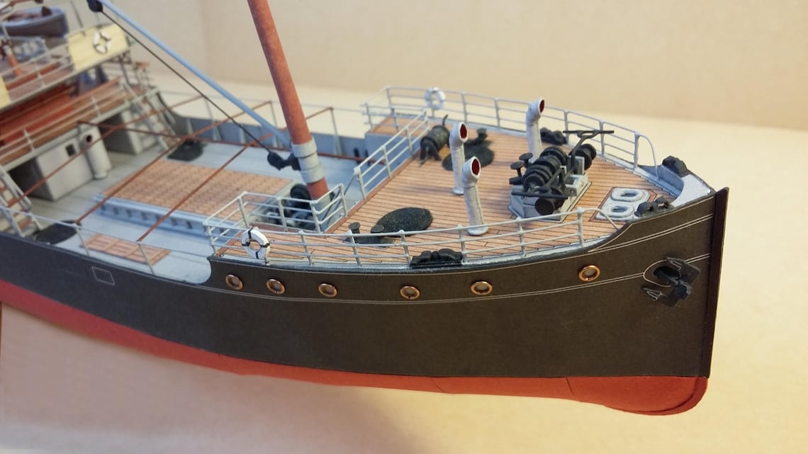 Papercraft Kit MV Liemba Graf Von Goetzen Ship 3d Paper Model Crafting ...