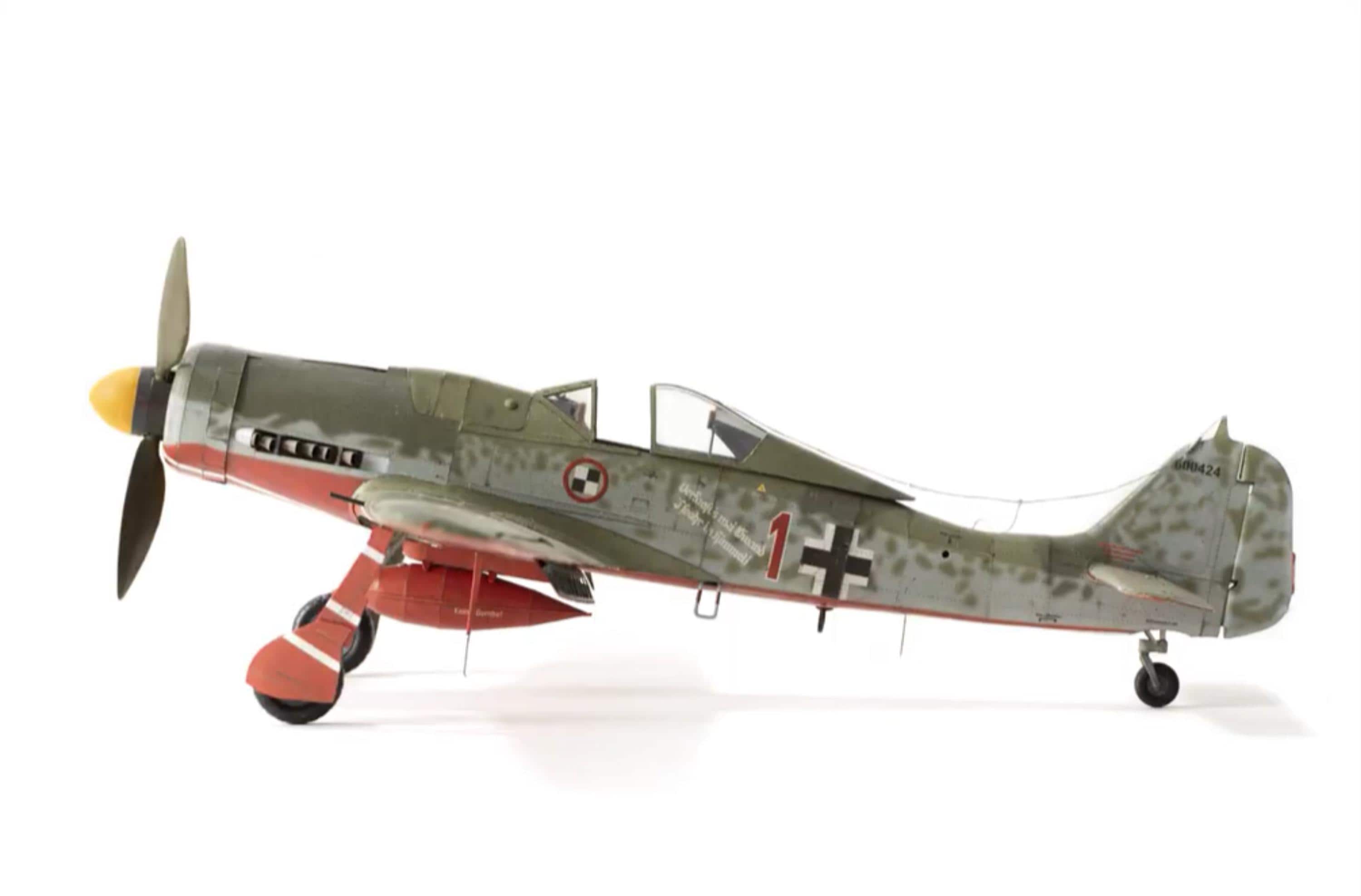 Papercraft Kit Focke-wulf Fw 190 D-9 Airplane 3d Paper Model Crafting ...