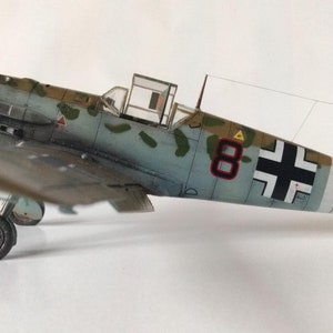 Papercraft Kit Messerschmitt Bf-109 Airplane 3d Paper Model Crafting ...