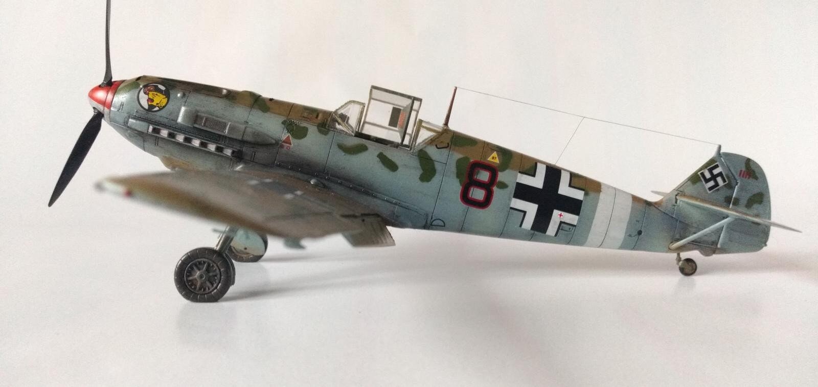 Papercraft Kit Messerschmitt Bf-109 Airplane 3d Paper Model Crafting ...