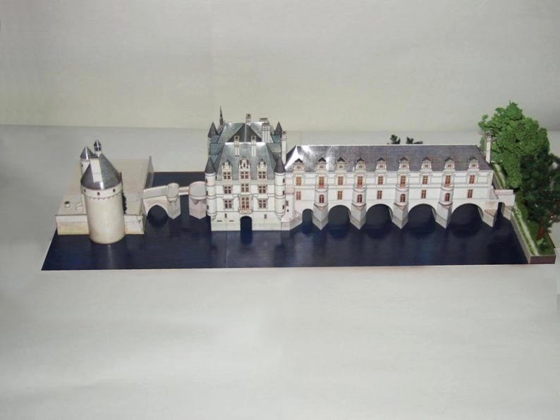 Papercraft Kit Chateau De Chenoncea 3d Paper Model Crafting Kit PDF ...