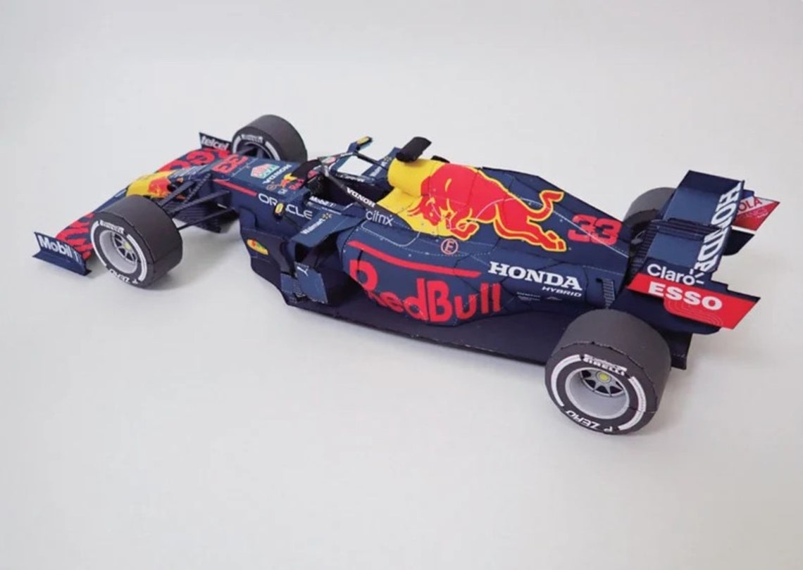 Papercraft Kit F1 Redbull Race Car 3d Paper Model Crafting Kit PDF ...