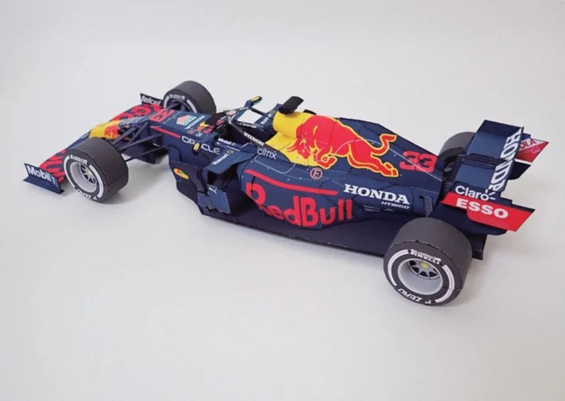 Papercraft Kit F1 Redbull Race Car 3d Paper Model Crafting Kit PDF ...