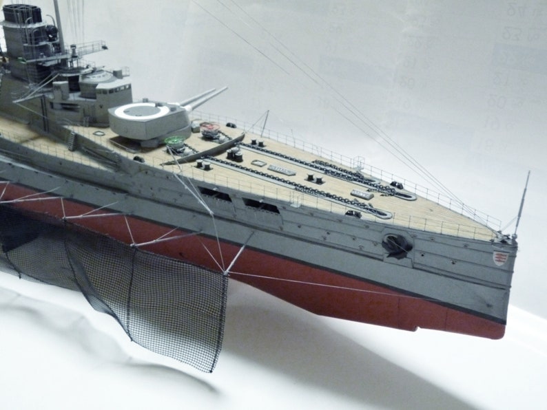 Papercraft Kit SMS Seydlitz Battlecruiser 3d Paper Model Crafting Kit ...