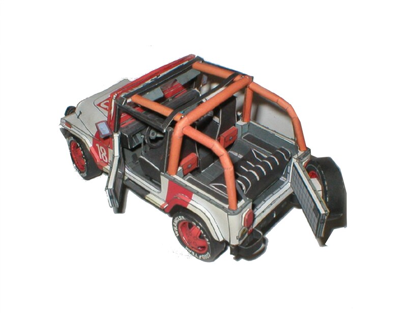 Papercraft Kit Willis Jeep Car 3d Paper Model Crafting Kit PDF Plans to ...