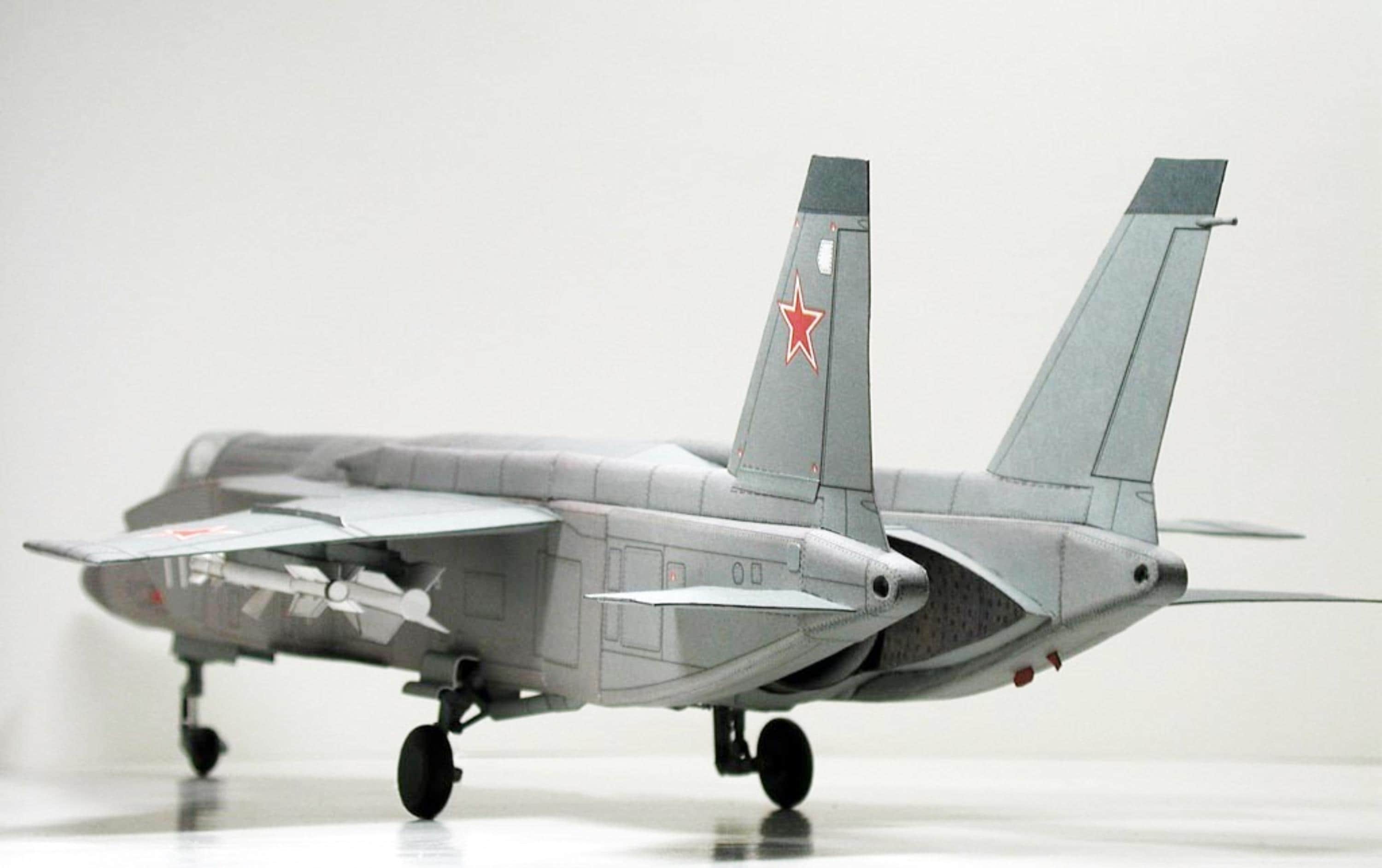 Papercraft Kit Yak-141 Jet Freestyle Airplane 3d Paper Model Crafting ...