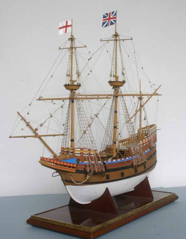 Papercraft Kit Mayflower Sailing Ship 3d Paper Model Crafting Kit PDF ...