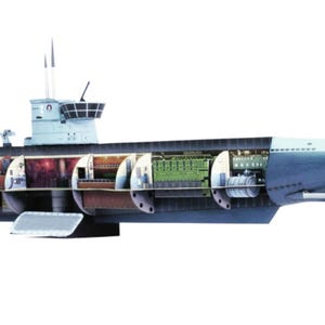 Papercraft Kit Sectional VII-C U-boat Submarine 3d Paper Model Crafting ...