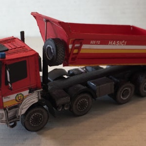 PaperCraft kit Dump Truck 3d paper model crafting kit PDF plans to ...