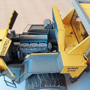 Papercraft Kit Bulldozer 3d Paper Model Crafting Kit PDF Plans to Print ...