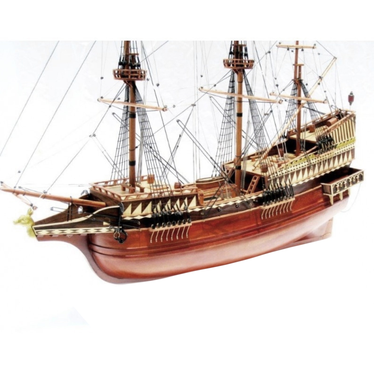 Papercraft Kit Golden Hind 3d Paper Model Crafting Kit PDF Plans to ...