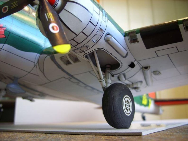 Papercraft Kit Boeing B-17G Airplane 3d Paper Model Crafting Kit PDF ...