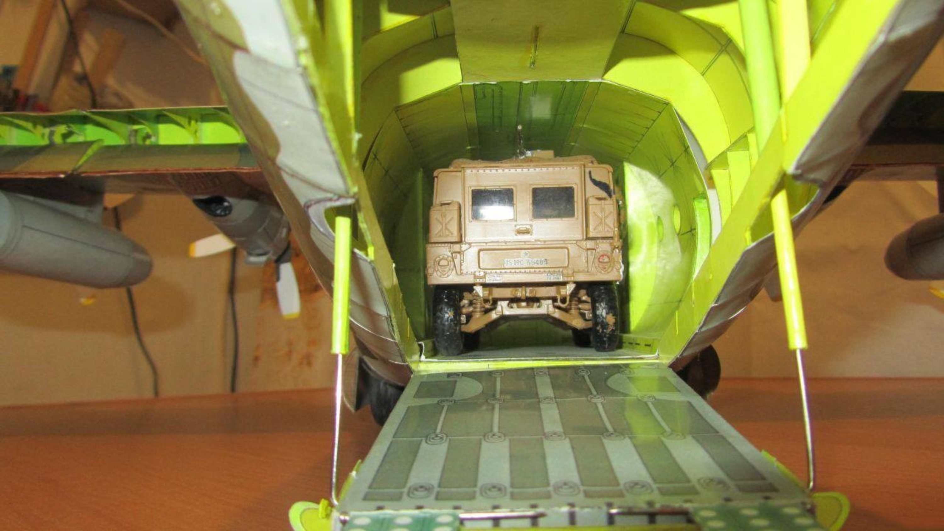 Papercraft Kit C-130 Hercules Airplane 3d Paper Model Crafting Kit PDF ...