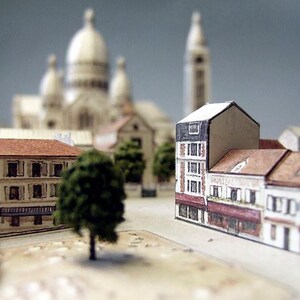 Papercraft Kit Montmartre Paris France 3d Paper Model Crafting PDF ...