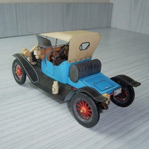 Papercraft Kit Roadster Car 3d Paper Model Crafting Kit PDF Plans to ...