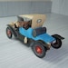 Papercraft Kit Roadster Car 3d Paper Model Crafting Kit PDF Plans to ...