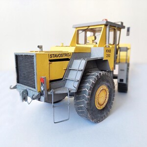 Papercraft Kit Bulldozer 3d Paper Model Crafting Kit PDF Plans to Print ...