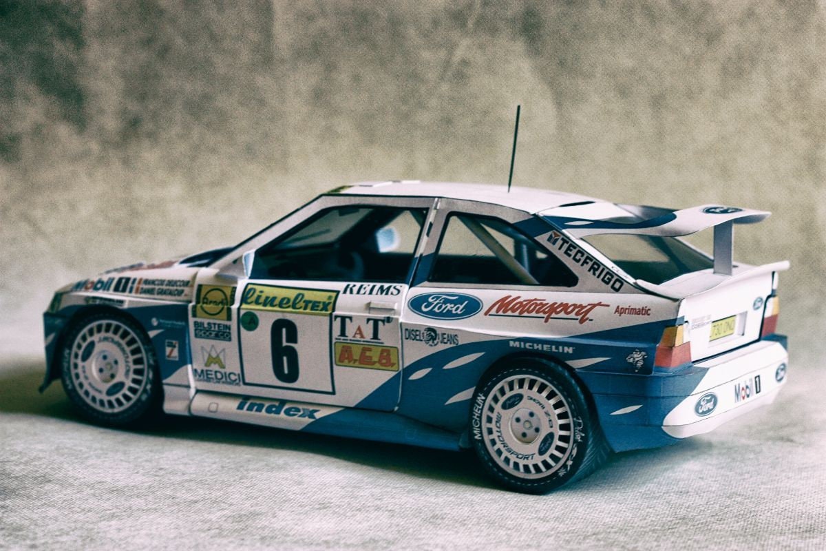 Papercraft Kit Rally Race Car 3d Paper Model Crafting Kit PDF Plans to ...