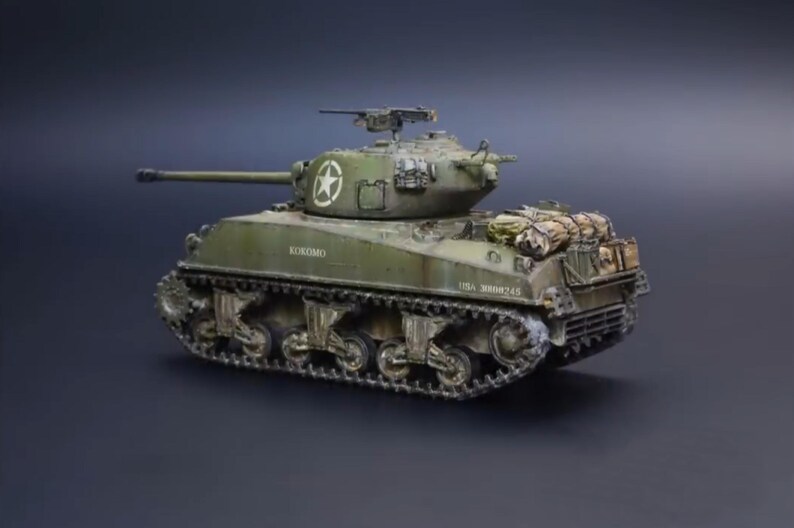 Papercraft Kit Sherman Tank 3d Paper Model Crafting Kit PDF Plans to ...