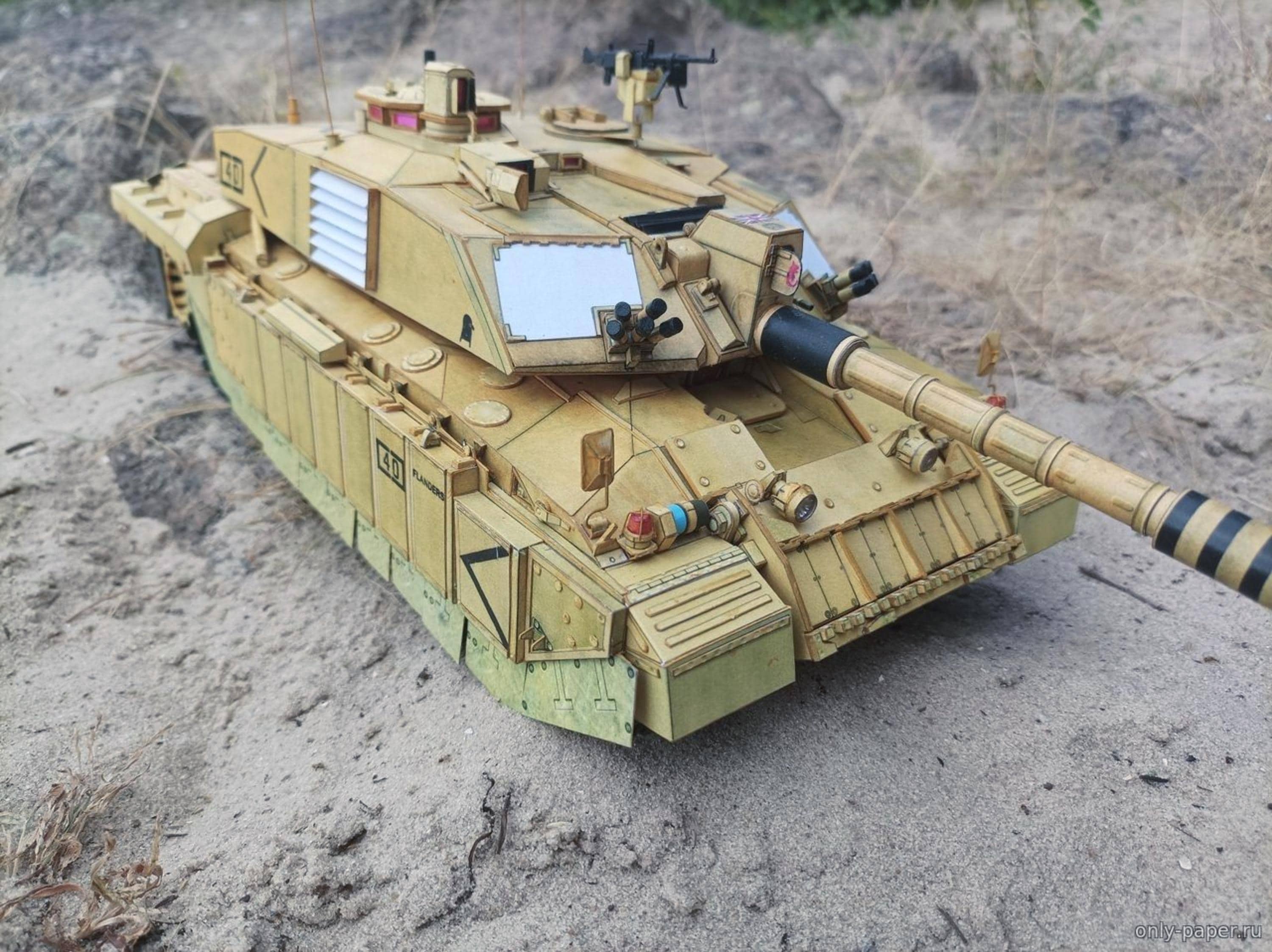 Papercraft Kit Challenger 2 Tank 3d Paper Model Crafting Kit PDF Plans ...