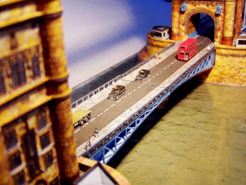 Papercraft Kit Tower Bridge London 3d Paper Model Crafting Kit PDF ...