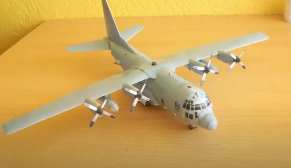 Papercraft Kit C-130 Hercules Airplane 3d Paper Model Crafting Kit PDF ...