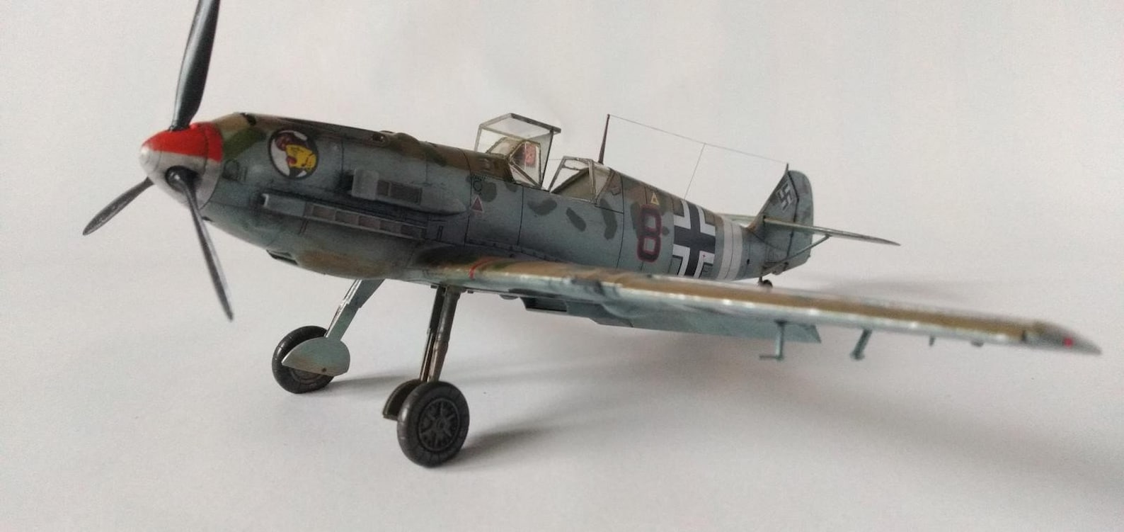 Papercraft Kit Messerschmitt Bf-109 Airplane 3d Paper Model Crafting ...