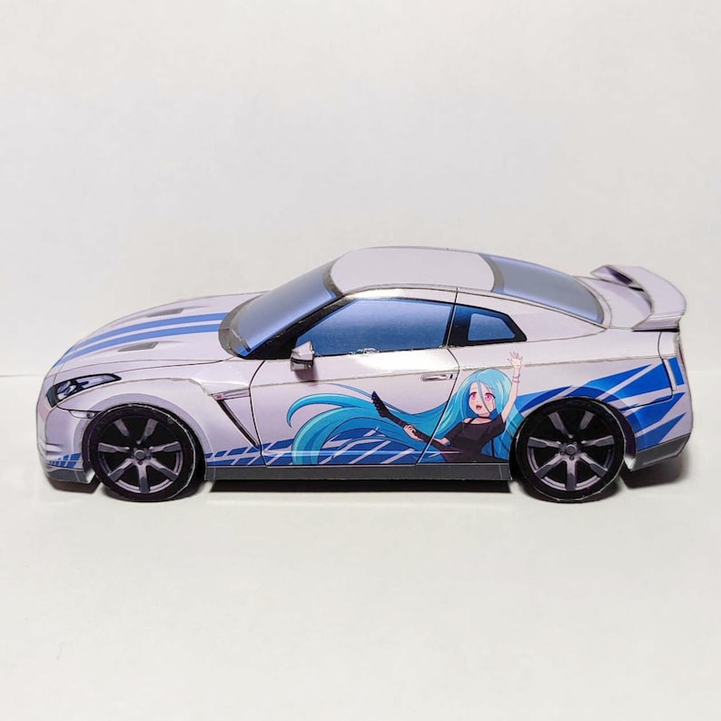 Papercraft Kit Nissan GT-R Race Car 3d Paper Model Crafting Kit PDF ...