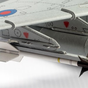 Papercraft Kit Harrier Jet 3d Paper Model Crafting Kit PDF Plans DIY ...