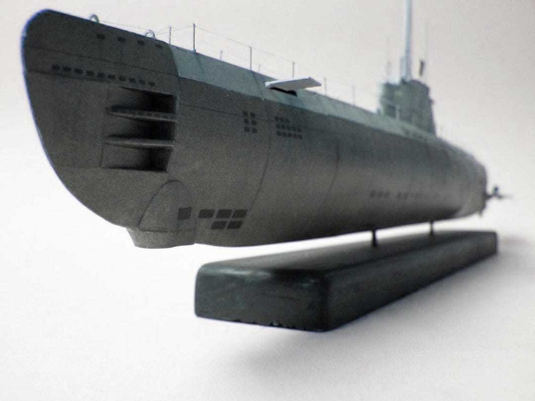 Papercraft Kit Submarine WW2 Type XXI U-boat 3d Paper Model Crafting ...