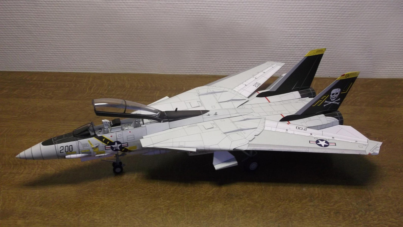 Papercraft Kit F-14 Tomcat Airplane 3d Paper Model Crafting Kit PDF Plans to Print Cut & Glue ...