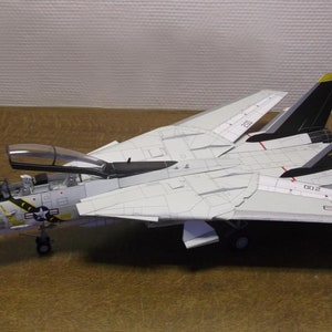 Papercraft Kit F-14 Tomcat Airplane 3d Paper Model Crafting Kit PDF ...