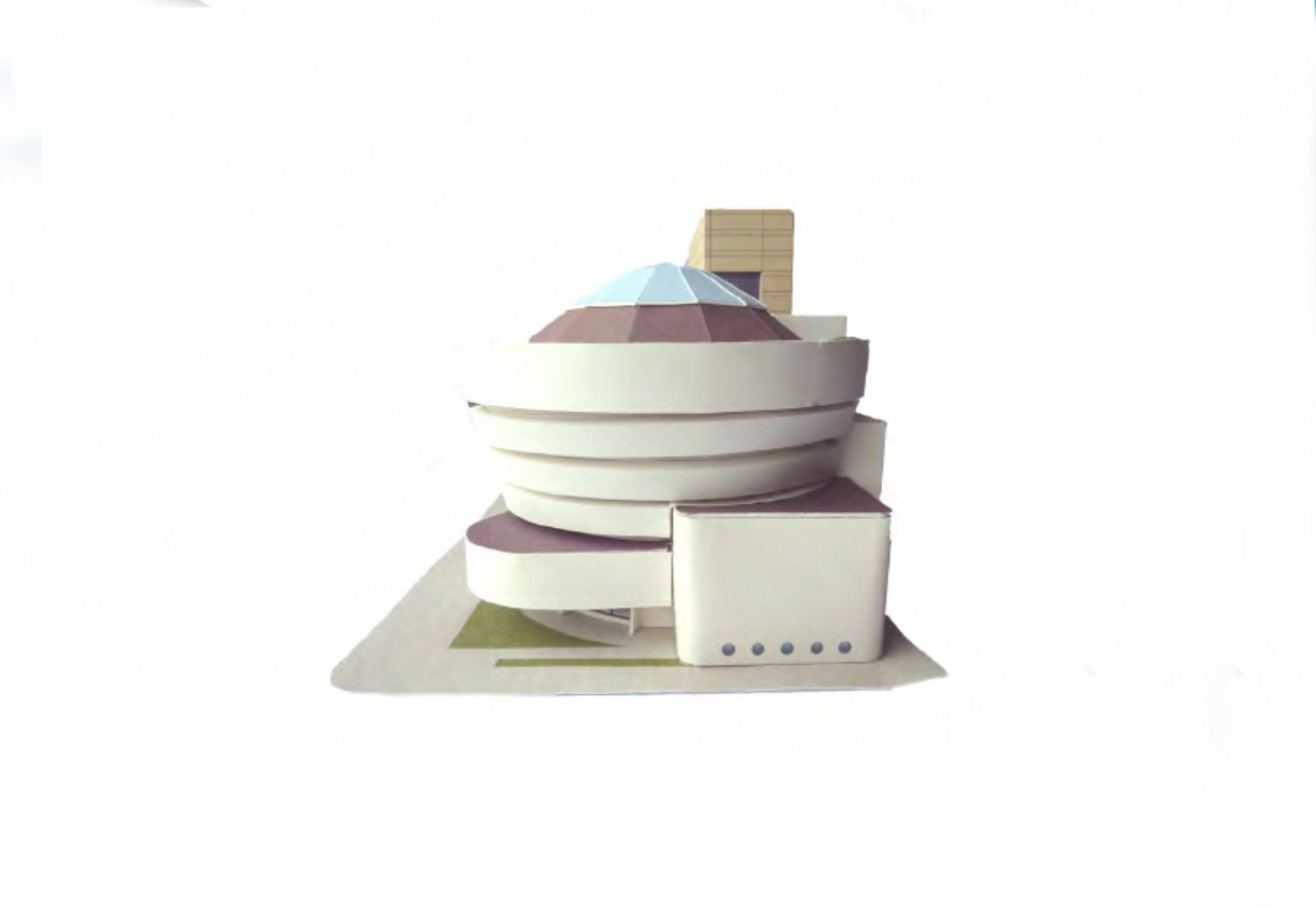 Papercraft Kit NYC Guggenheim Museum 3d Paper Model Crafting Kit PDF ...