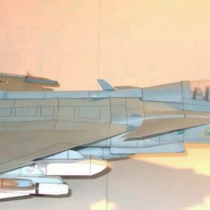 Papercraft Kit Gripen JAS-39 Saab Airplane 3d Paper Model Crafting Kit ...