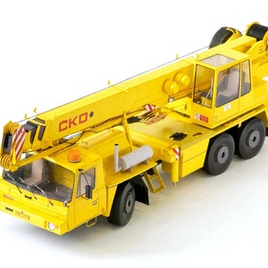 Papercraft Kit Crane Truck 3d Paper Model Crafting Kit PDF Plans to ...