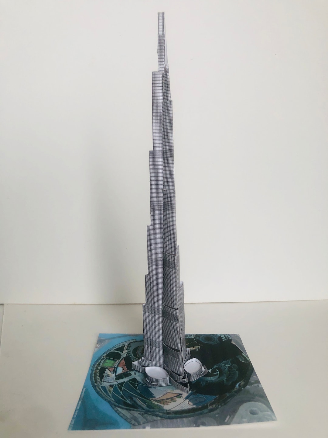 Papercraft Kit Burj Khalifa Dubai Simple 3d Paper Model Crafting PDF ...
