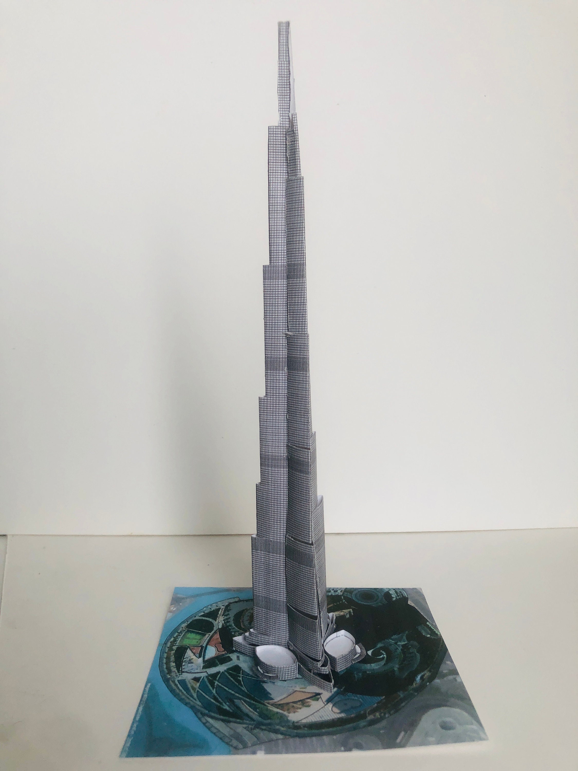 Papercraft Kit Burj Khalifa 3d Paper Model Crafting Kit PDF Plans to ...