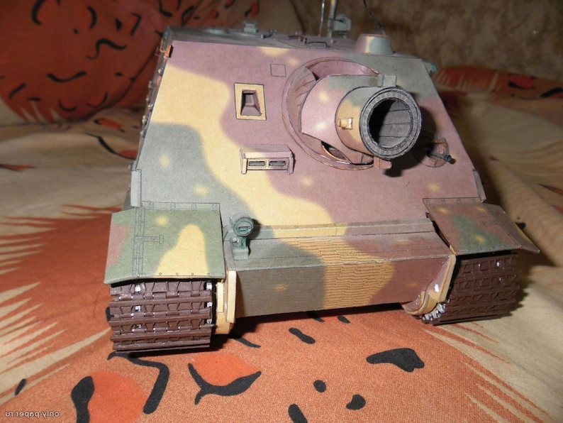 Papercraft Kit Sturmtiger Ww2 Tank 3d Paper Model Crafting Kit PDF ...