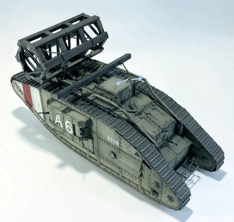 Papercraft Kit Mark IV British WWI Tank 3d Paper Model Crafting Kit PDF ...
