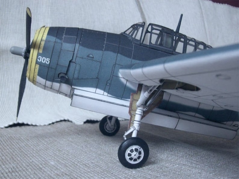 Papercraft Kit TBF Avenger Airplane 3d Paper Model Crafting Kit PDF ...