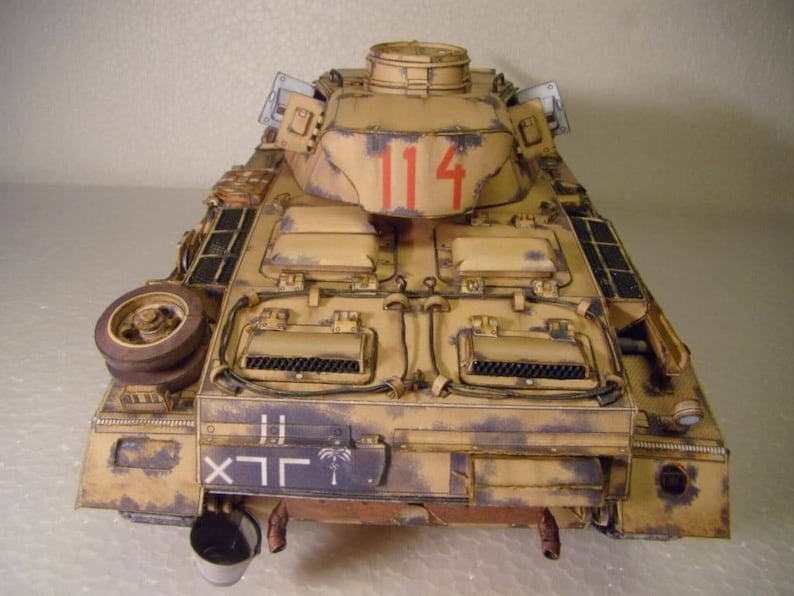 Papercraft Kit Panzer III Tank 3d Paper Model Crafting Kit PDF Plans to ...