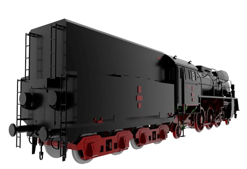 Papercraft Kit Locomotive 3d Paper Model Crafting Kit PDF Plans to ...